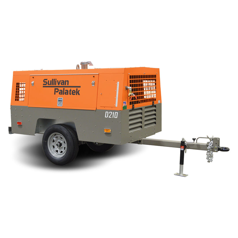 Sullivan-Palatek D210PHKR Portable Air Compressor (74hp, 210 CFM ...