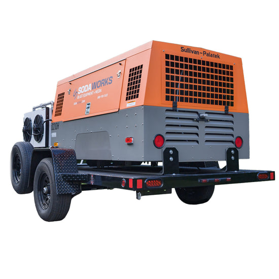 Professional Mobile Trailer-Mounted Soda Blasting System – Soda Works